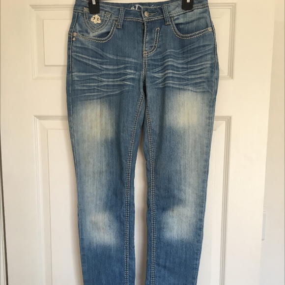 House of Dereon | Pants & Jumpsuits | House Of Dereon Faded Blue Denim ...